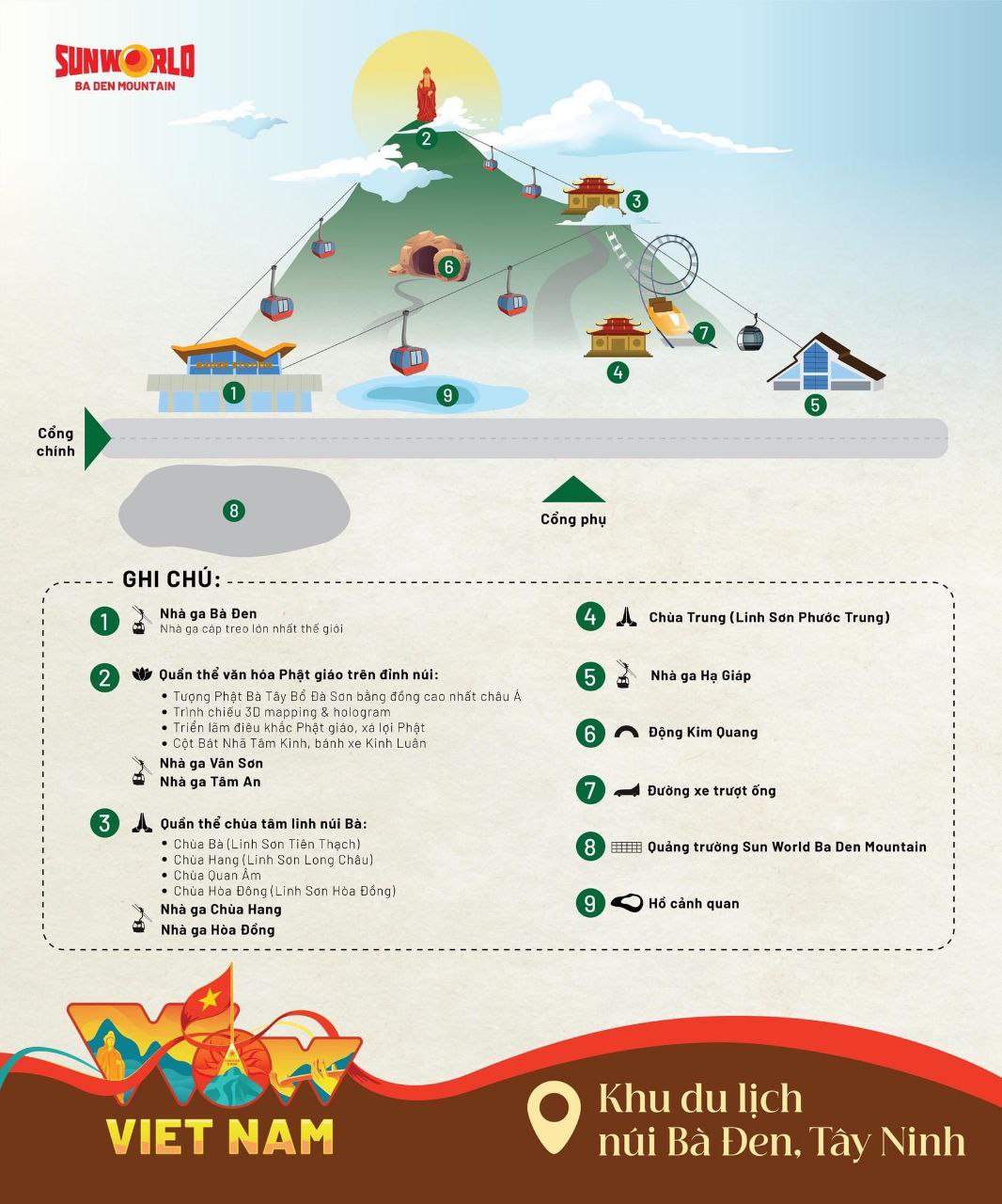 Bảng Giá Vé Cáp Treo Núi Bà Đen Mới Nhất 2024